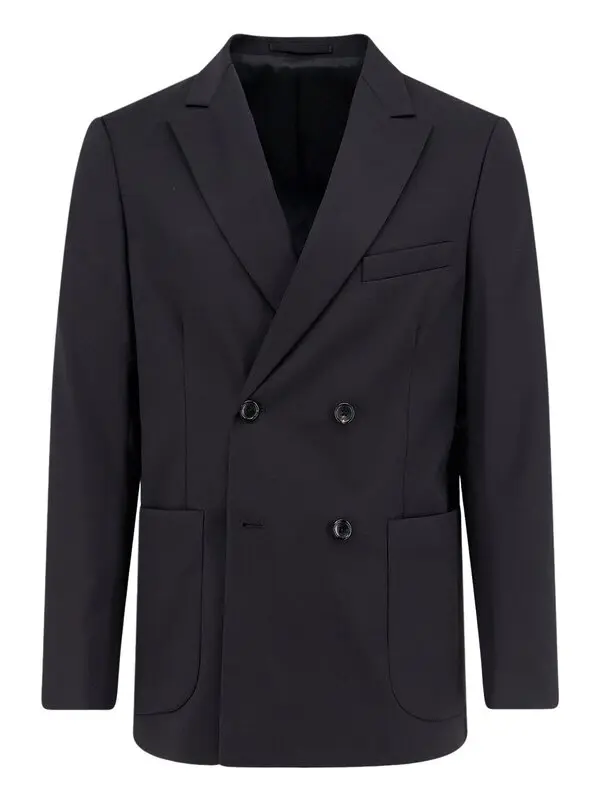 SEVEN GAUGE Light Wool Blazer - Black