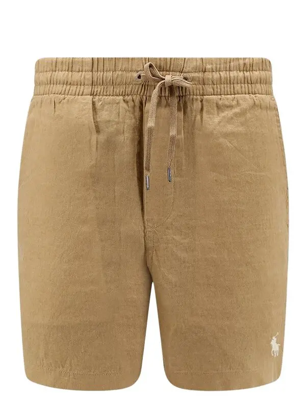 Polo Ralph Lauren Linen Bermuda Shorts - Beige