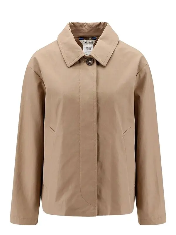 Max Mara Biologic Cotton Blend Jacket - Brown