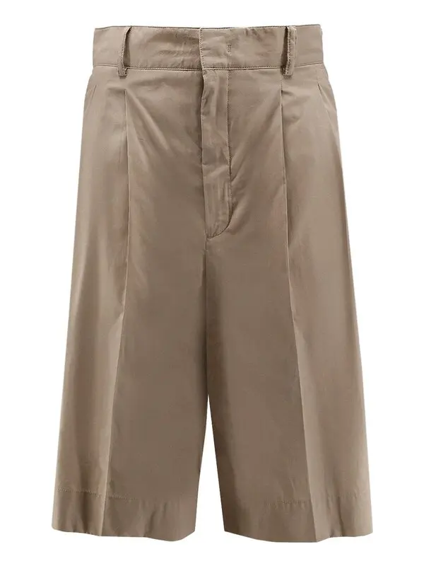 Soeur Imogen Biologic Cotton Bermuda Shorts - Beige