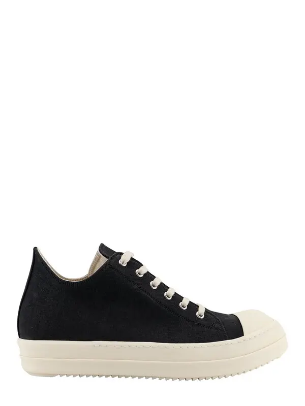 Rick Owens Denim Sneakers - Black