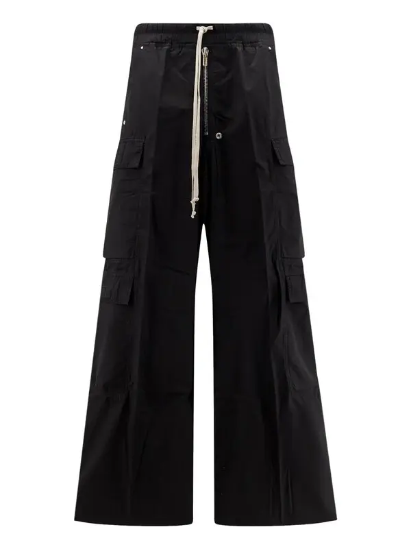 Rick Owens Double Cargo Jumbo Belas Trousers - Black