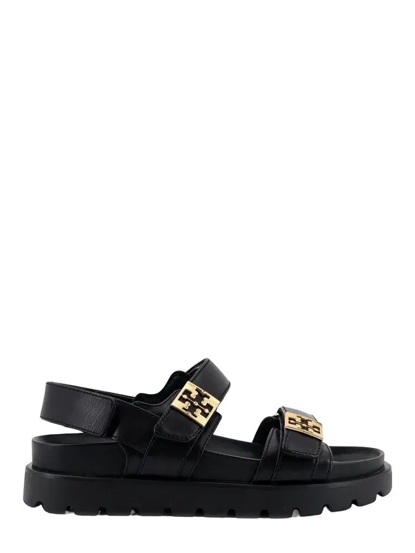 Tory Burch Mellow Leather Sandals - Black