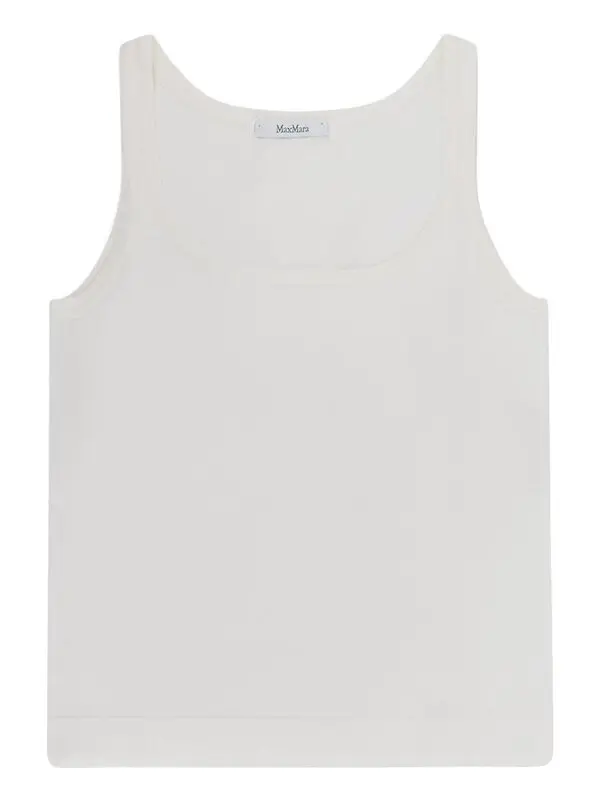 Max Mara Cotton Tank Top - White