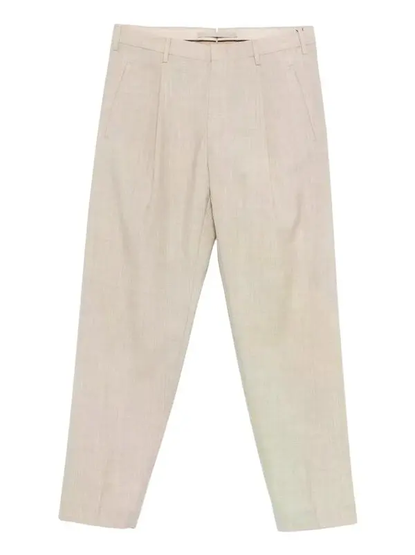 Incotex Belt-loop Pleated Trousers - Neutrals