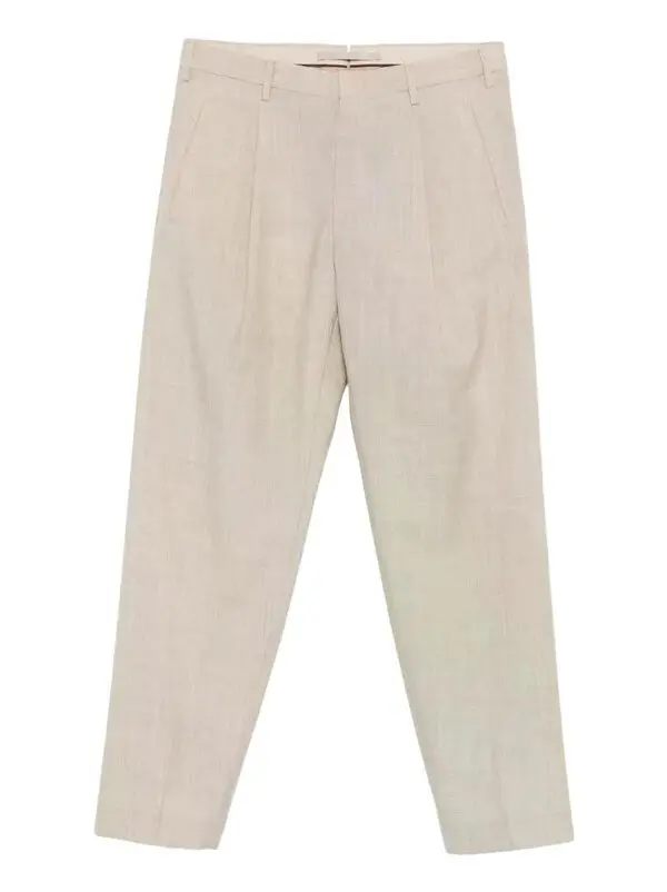 Incotex Belt-loop Pleated Trousers - Neutrals