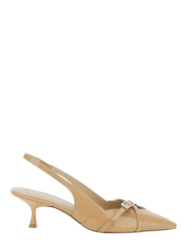 STUART WEITZMAN Georgie Buckle Strap Pumps - Neutrals
