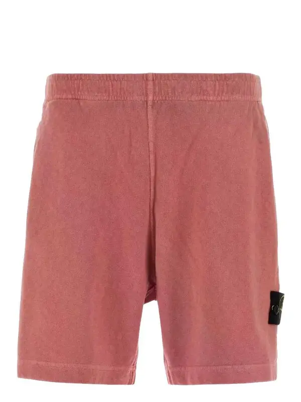 Stone Island Cotton Bermuda Shorts - Pink