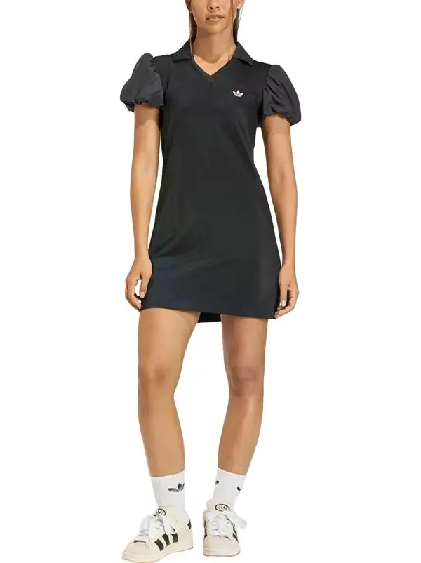 Adidas Balloon-sleeve Dress - Black