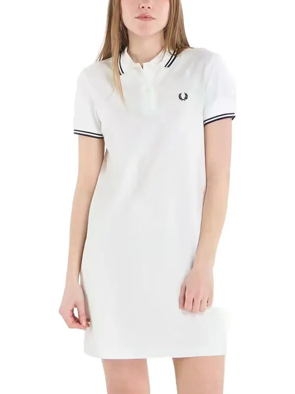 Fred Perry Twin-tipped Mini Dress - White