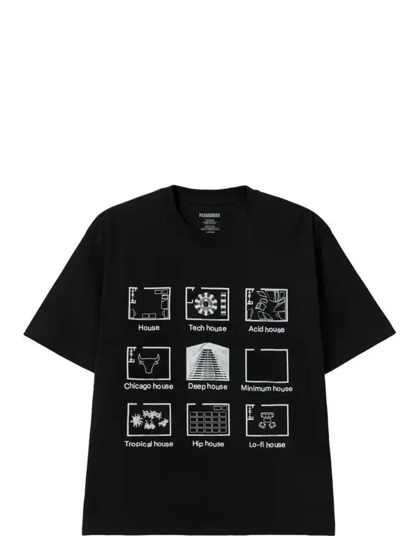 PLEASURES Graphic T-shirt - Black