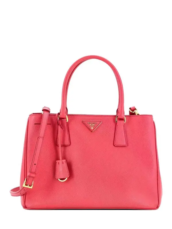 Prada Gardener's Saffiano Leather Medium Tote Bag - Pink
