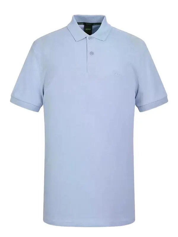 BOSS Buttoned Short-sleeve Polo Shirt - Blue