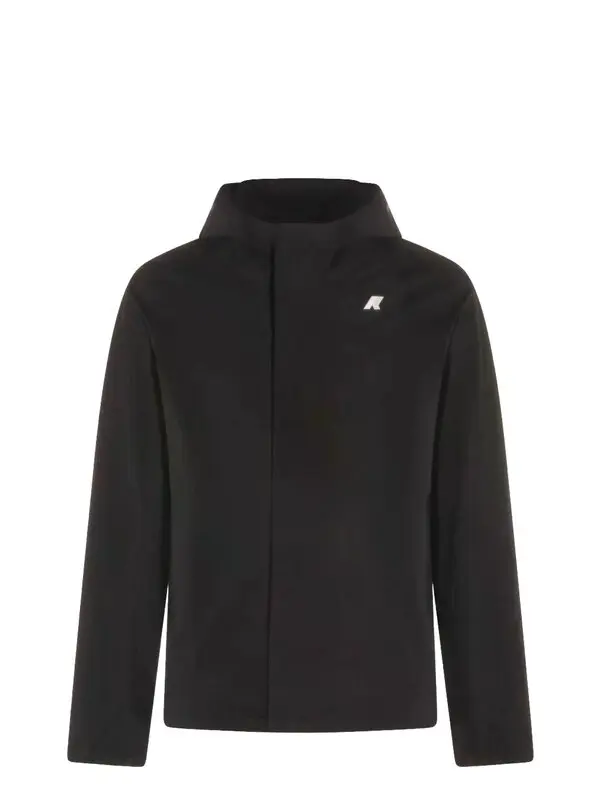 K-WAY Hooded Jacket - Black