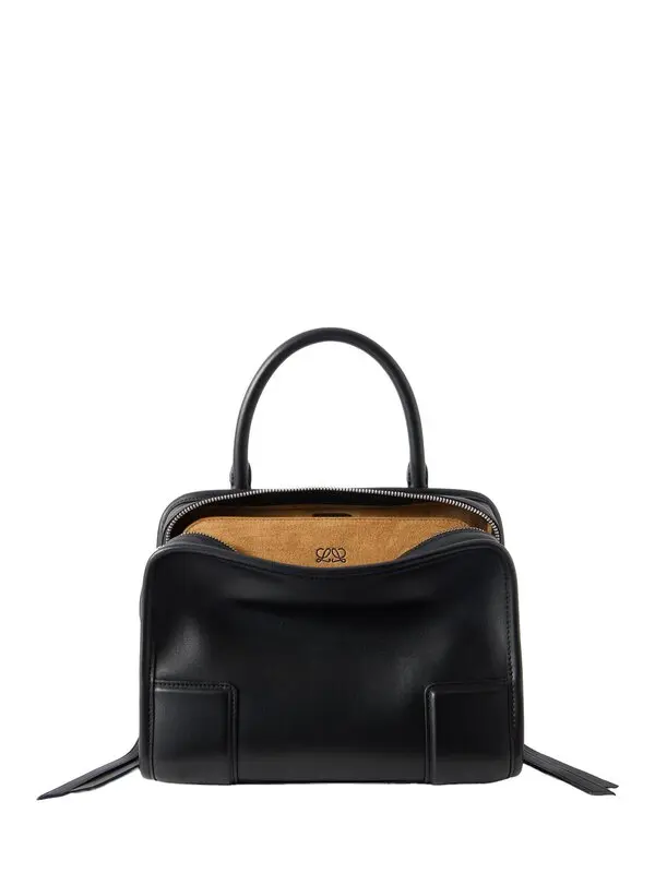 Loewe Amazona 180 Leather Shoulder Bag - Black