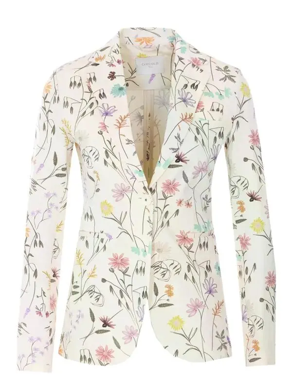 CIRCOLO 1901 Floral Printed Blazer - Neutrals