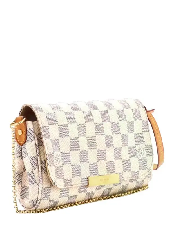 LOUIS VUITTON Favorite Handbag Damier Pm - White