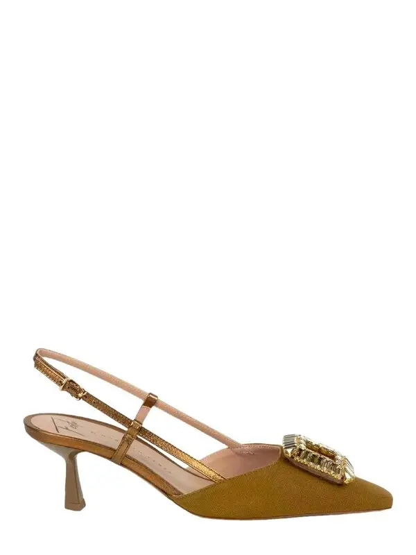 Roberto Festa Ingrid Heeled Slingback Pumps - Green