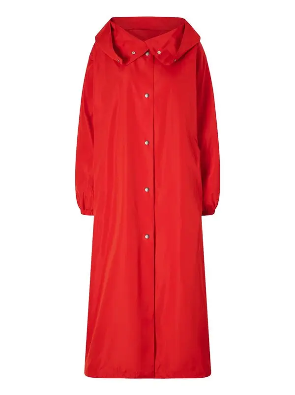 RÓHE Hooded Taffeta Coat - Red