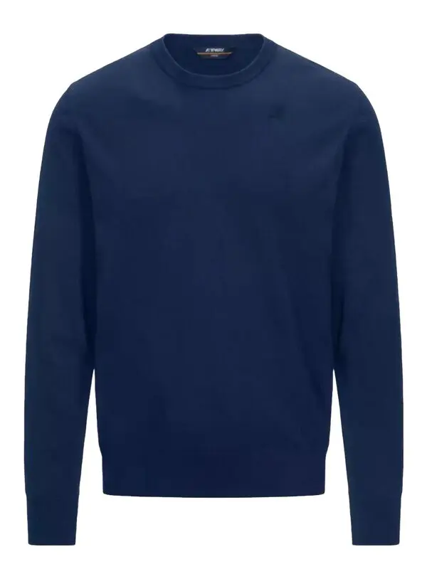 K-WAY Ribbed Crew-neck Sweater - Blue