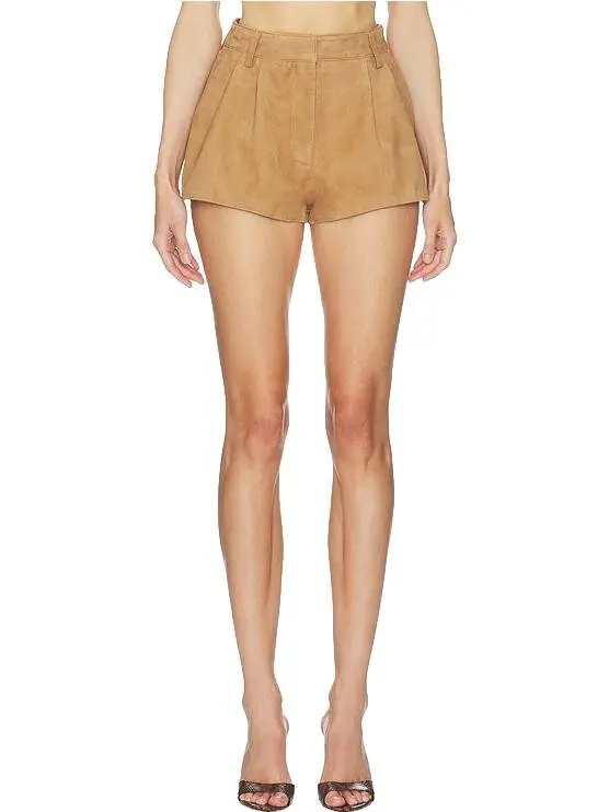 Retrofete Reyes Suede Short - Caramel