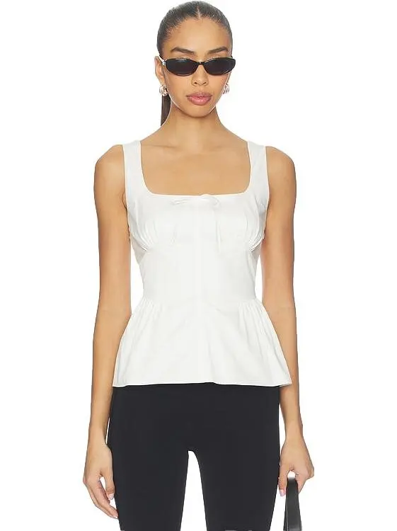 ELODIE THE LABEL Halen Top - White