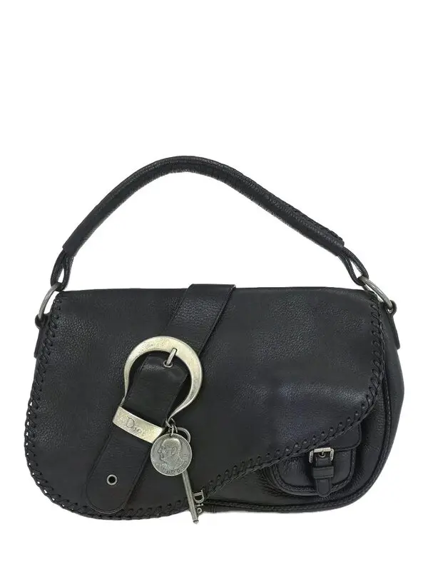 Dior 2006 Gaucho Leather Handbag - Black