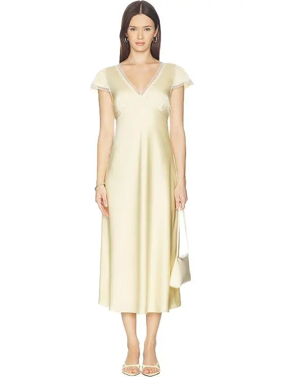 ELODIE THE LABEL Ondine Dress - Butter Yellow