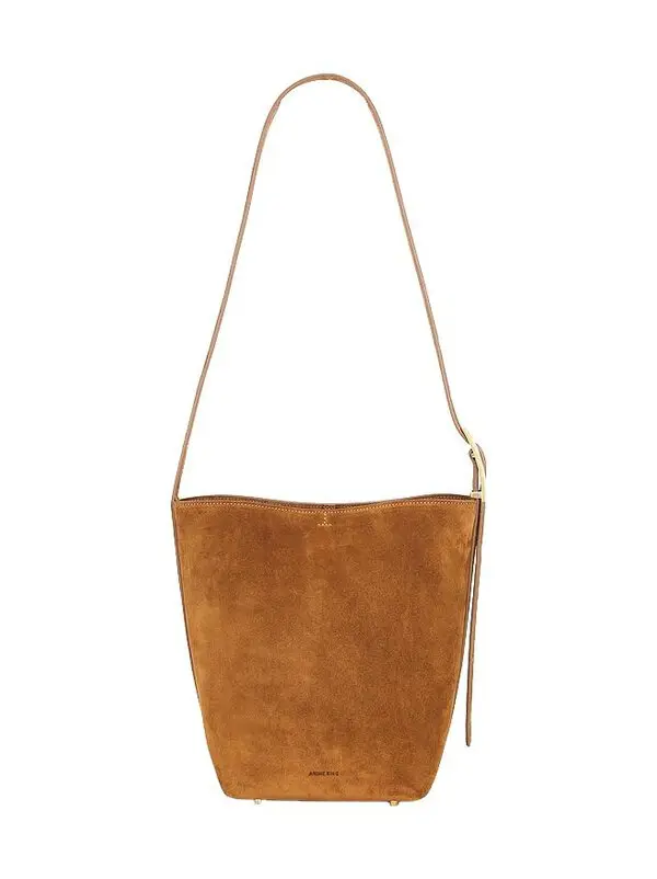 ANINE BING Elly Medium Bucket Bag - Tobacco