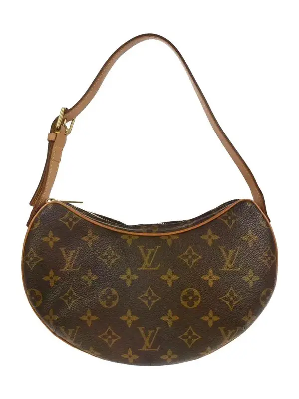 LOUIS VUITTON 2002 Pm Croissant Monogram Shoulder Bag - Brown