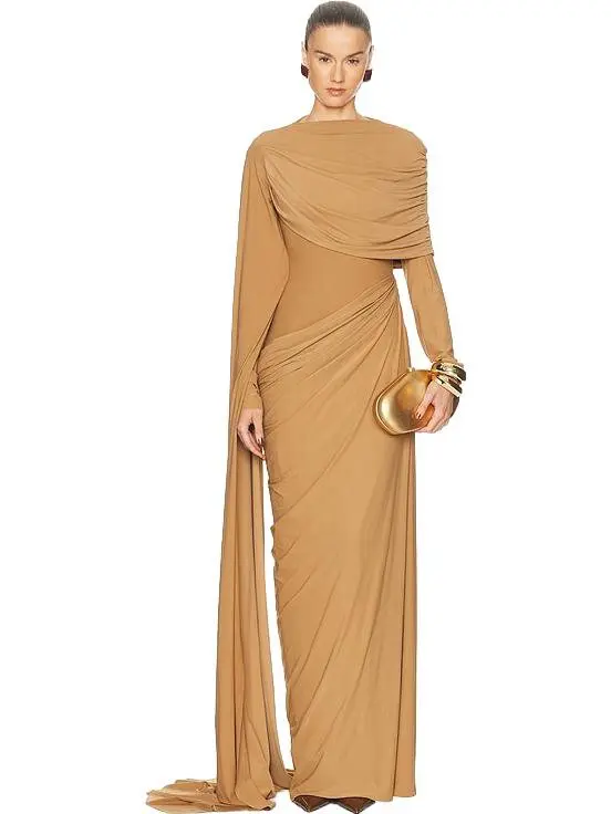 DEME BY GABRIELLA The Suze Dress - Dark Beige