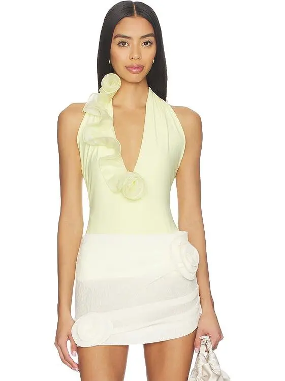 DEME BY GABRIELLA The Peony Top - Butter Yellow