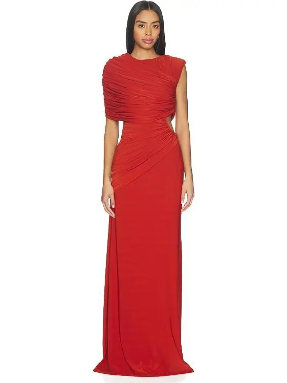 DEME BY GABRIELLA The Lisette Dress - Brick