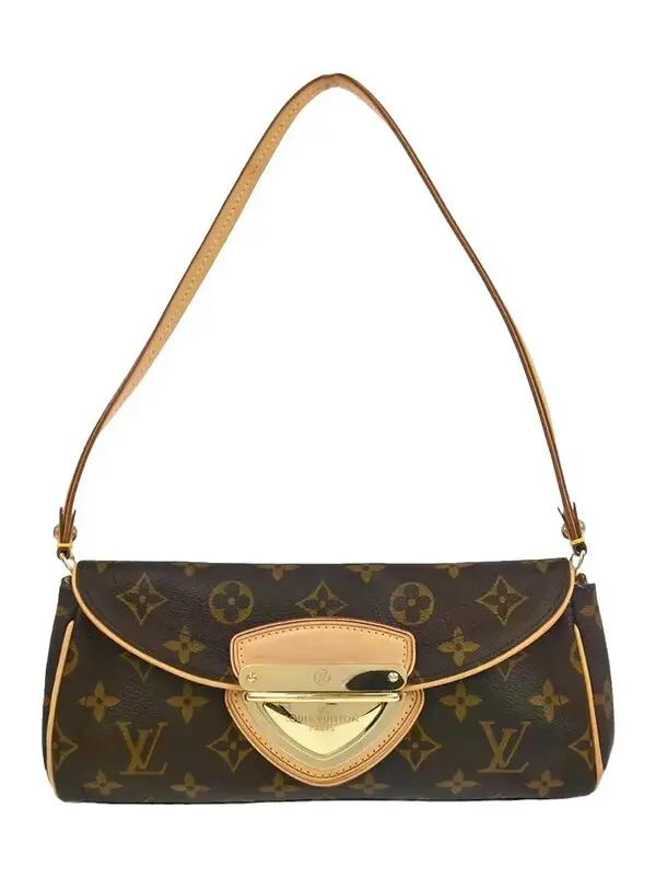 LOUIS VUITTON 2007 Pochette Beverly Monogram Canvas Shoulder Bag - Brown