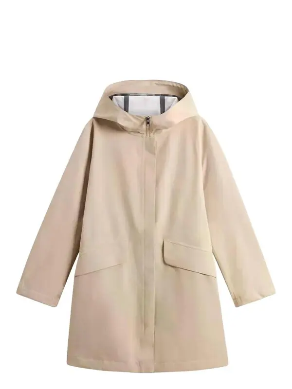 Woolrich Light Stretch Parka Coat - Neutrals