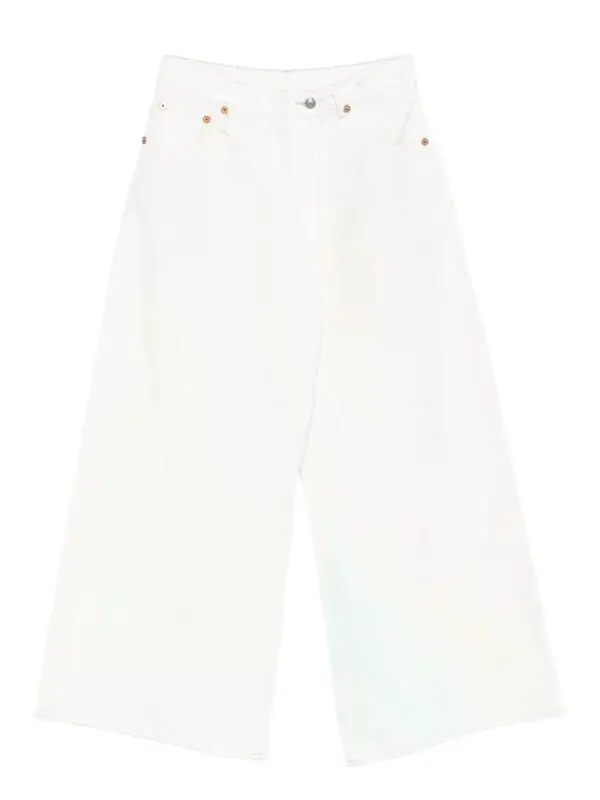 R13 Wide-leg Jeans - White