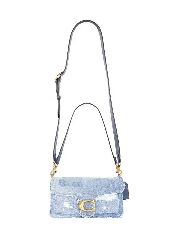 COACH Upcycled Patchwork Tabby Shoulder Bag - Denim
