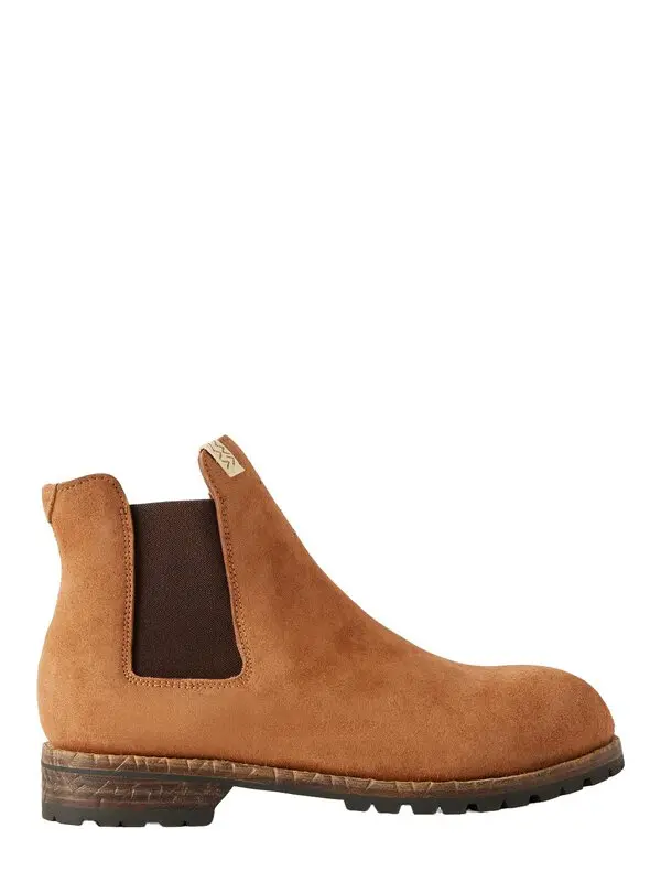 Visvim Gornergrat Mid-folk Suede Chelsea Boots - Brown