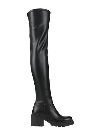 Pinko Over-the-knee Leather Boots - Black