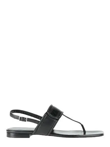 Emporio Armani Slingback Thong Sandals - Black