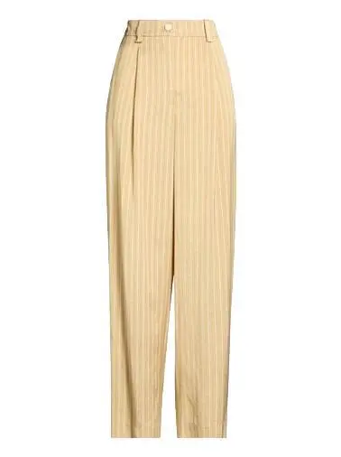 ALYSI Wide Leg Pants - Beige