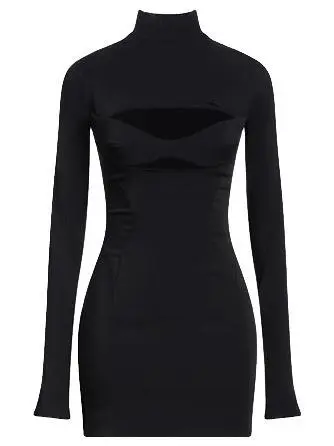 MUGLER Mini Bodycon Dress - Black
