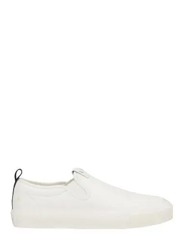 Armani Exchange Pebbled-leather Slip-on Sneakers - White