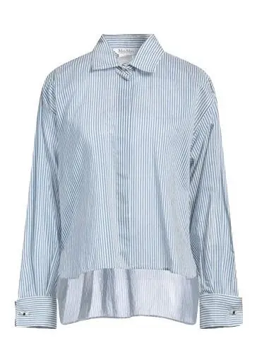 Max Mara Shirt Slate Cotton, Silk - Blue