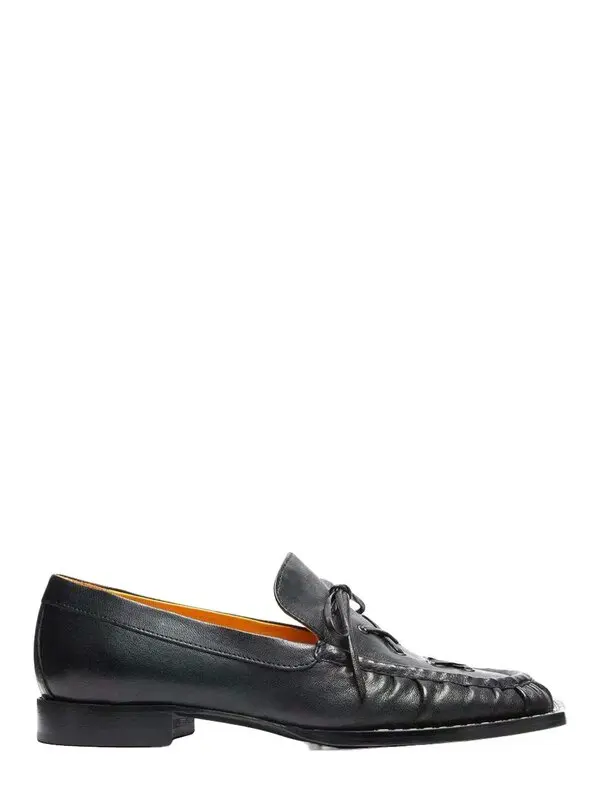 LILI CURIA Beau Lace-up Loafers - Black