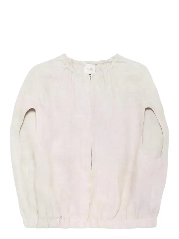 ALYSI Cutout Blouse - Neutrals