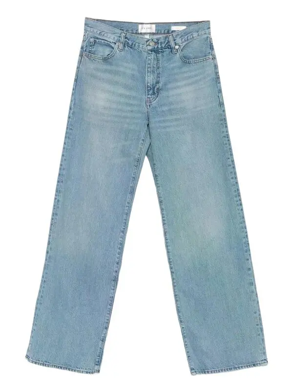 FRAME Off Duty Stroll Denim Straight Jeans - Blue