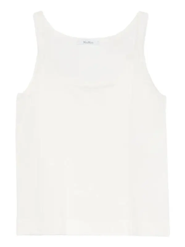 Max Mara Square Neck Vest Top - Neutrals