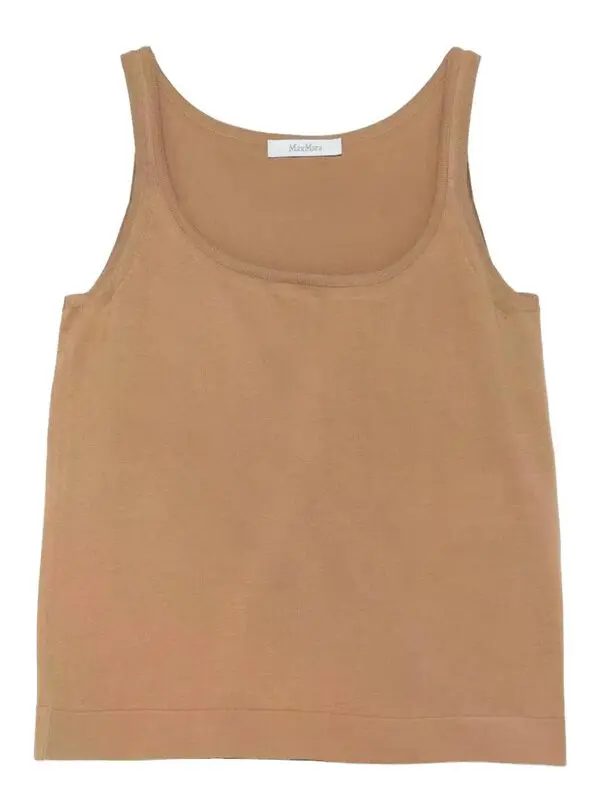Max Mara Pumano Scoop-neck Tank Top - Neutrals