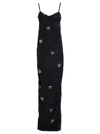 Pinko Maxi Dress In Polyamide And Elastane - Black